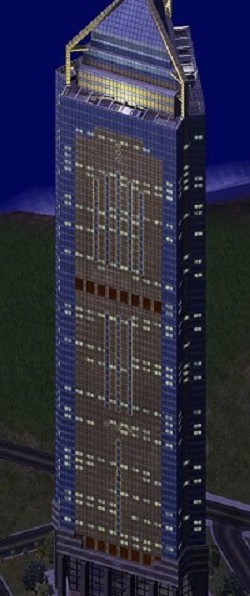 シムシティ4：実在建築Mod（Bat）：香港のセントラルプラザ、ボーダーズの店舗、エンバシー・スイーツ・ホテル: CAPG -Cauda Assisted Playing Games-